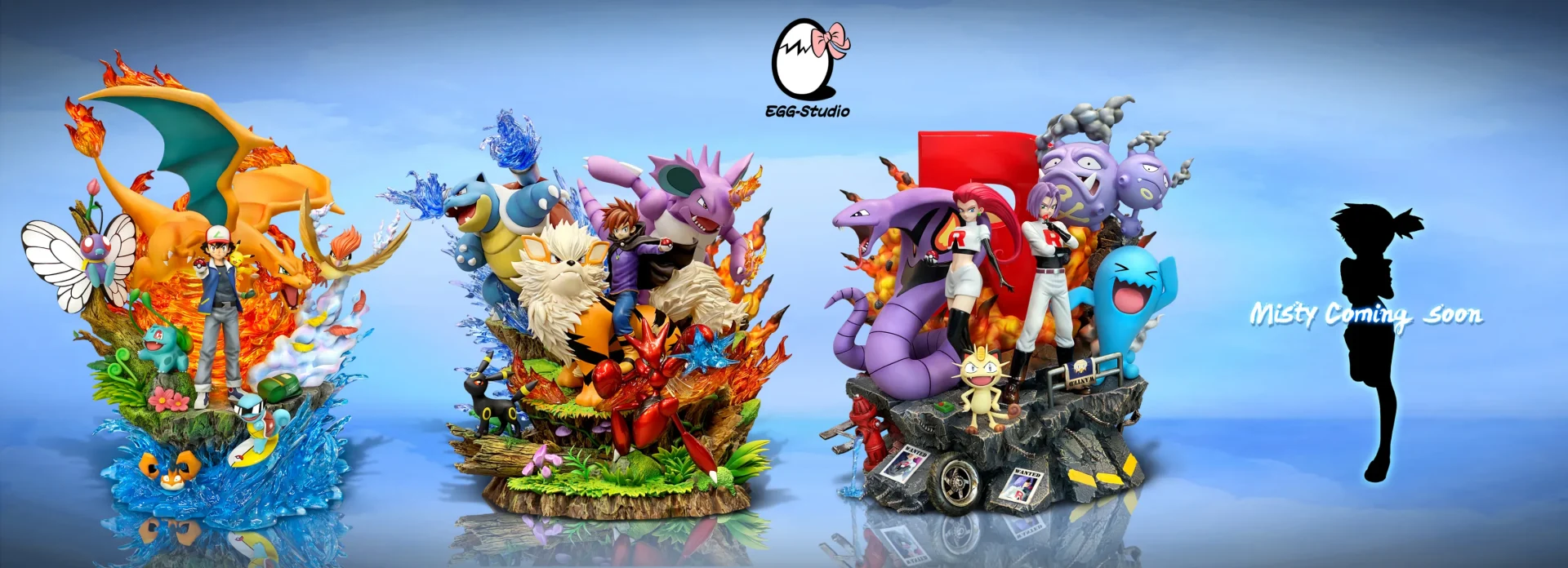 Blue's Pokemon Trainer Series Statue Unleashes the Power of Ground and ...