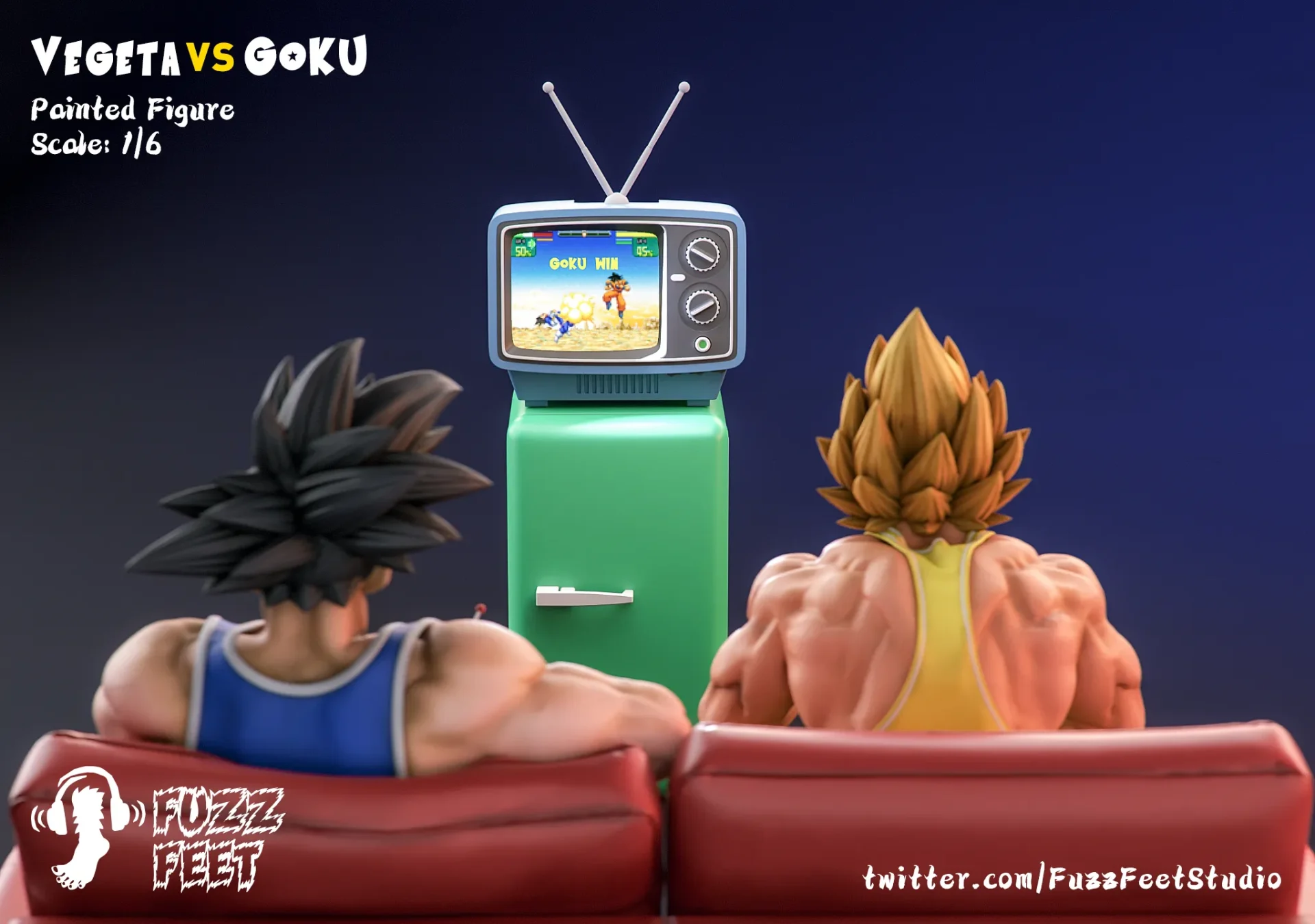Goku and Vegeta Playing Video Games - Dragon Ball - GKLOOP