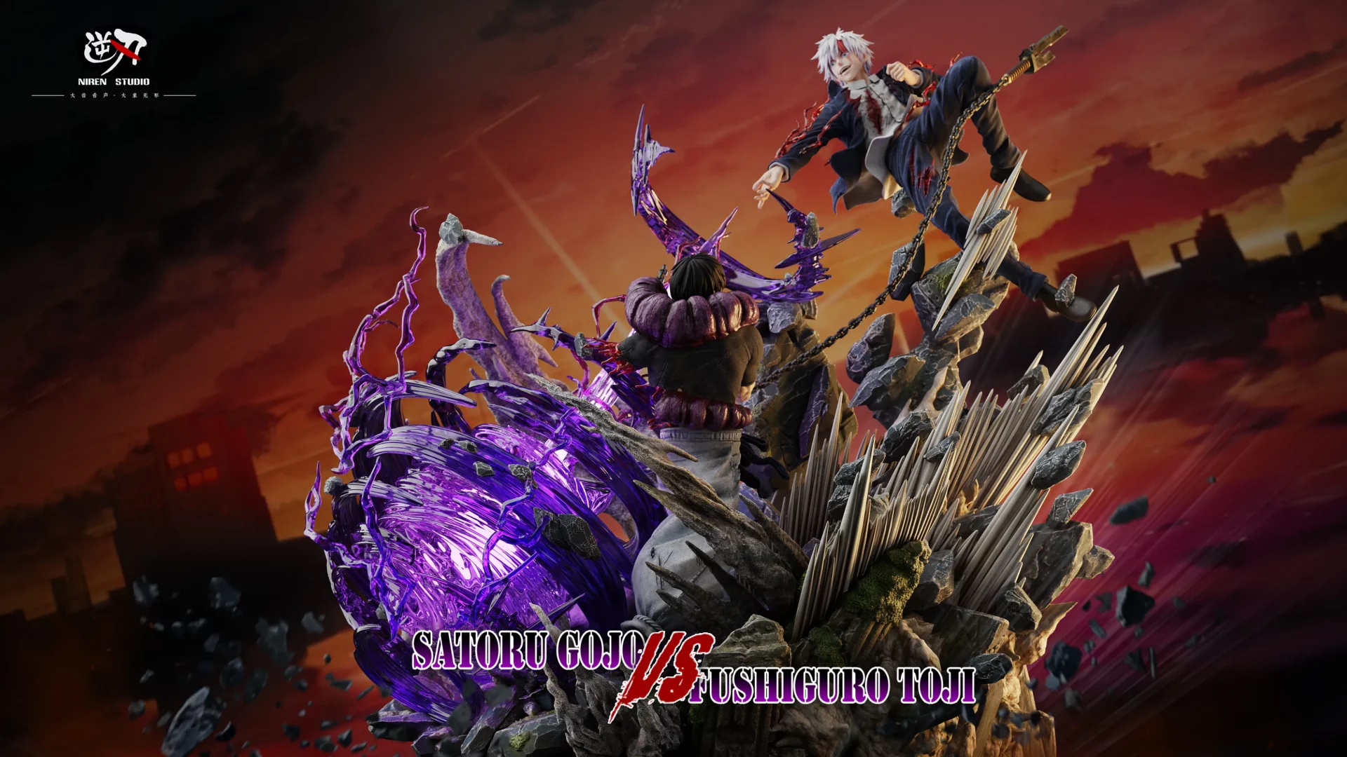 NIREN Studio Gojo Vs Toji Figure - GKLOOP