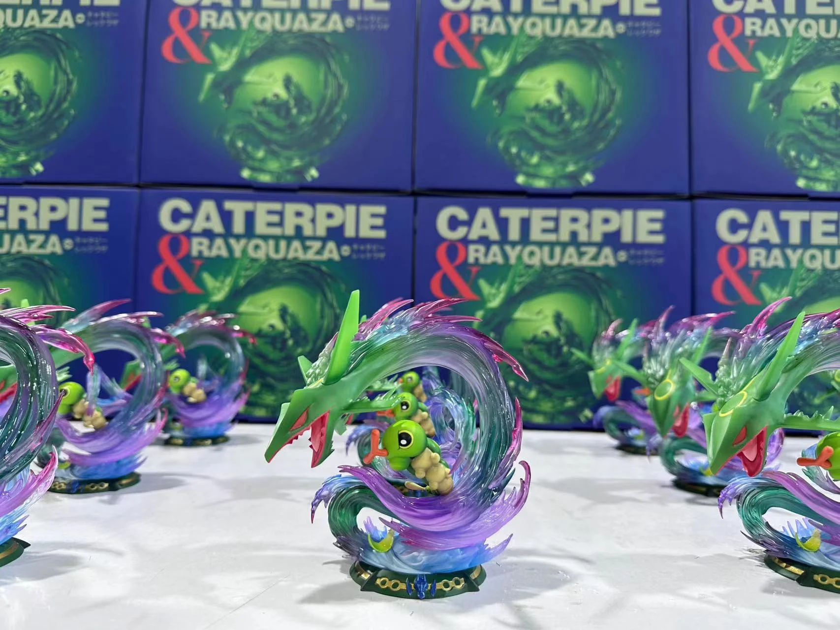 Production Update: Evolution Series Caterpie evolute to Rayquaza – Moon ...