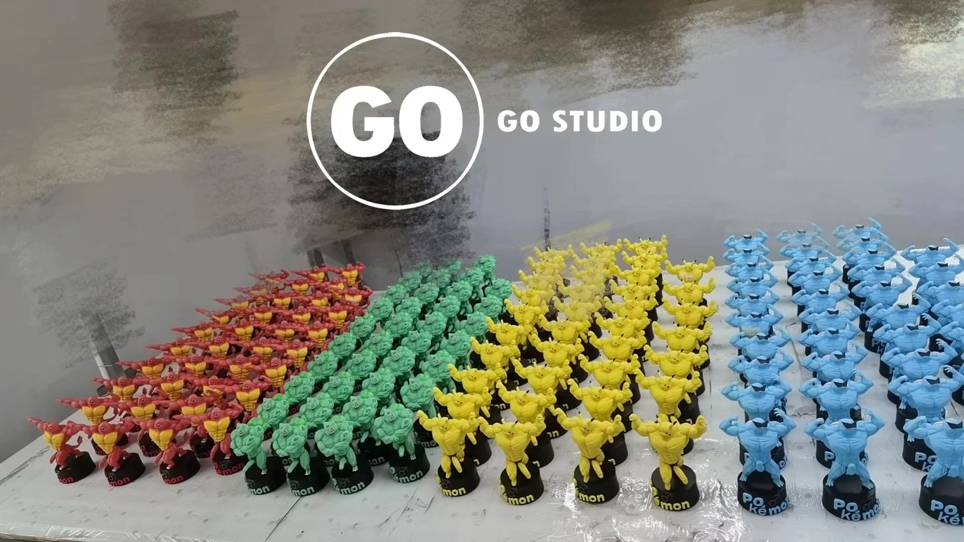 Production Update: Muscle Show Series Squirtle, Charmander, Bulbasaur ...